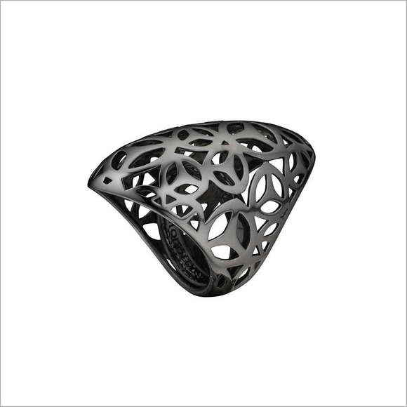 Tiffany & Co. | Bags | Brand New Di Modolo Sahara Ring In Plated Black ...